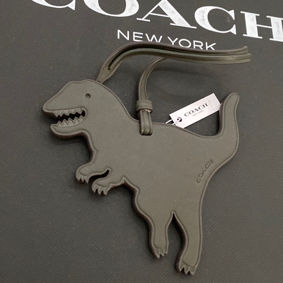 Coach | Bags | Coach Rexy Ornament Bag Charm Slid Through Leather Hoop ...